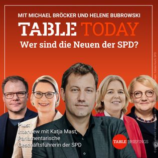 Wer sind die Neuen der SPD? - Table Today | Acast